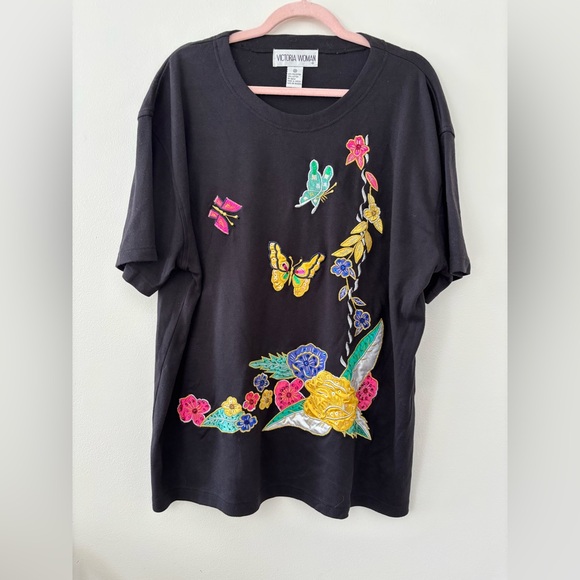 Victoria Harbour | Tops | Vintage Victoria Woman 2x Butterfly ...